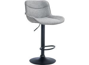 4255716309558 - Barhocker Vonore Stoff I Höhenverstellbar Und 360 Grad Drehbar I Mit Fußstütze Und Metallgestell I Trompetenfuß Und Bodenschoner