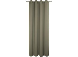 4004567522445 - Vorhang WIRTH Umea Gr 1 grau (dunkelgrau) B132cm H145cm Jacquard Polyester Gardinen