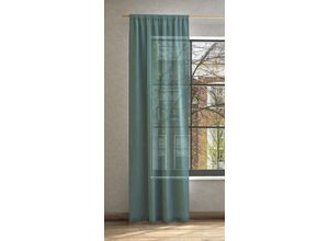 4006470485435 - Vorhang NEUTEX FOR YOU Mara-ECO Gardinen Gr 245 cm Stangendurchzug 144 cm grün (smaragd) Stangendurchzug Nachhaltig