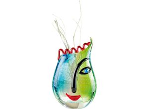 4009079398564 - Dekovase GILDE GLAS ART Vero Vasen Gr B H T 17 cm x 28 cm x 9 cm bunt (grün blau rot schwarz) Blumenvasen Vasen 4009079398564 - Dekovase GILDE GLAS ART Vero Vasen Gr B H T 17 cm x 28 cm x 9 cm bunt (grün blau rot schwarz) Blumenvasen Vasen