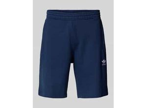 4067894721837 - Shorts mit Label-Stitching und elastischem Bund