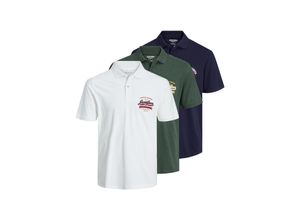 5715514499930 - Jack & Jones Polo-Shirt Logo Poloshirt 3 Pack
