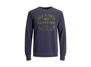 5714499886711 - Jack & Jones Sweatshirt Jeans Washed Pullover ohne Kapuze