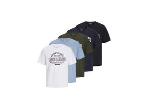 5715610683066 - Jack & Jones T-Shirt Logo Kurzarmshirt 5er pack