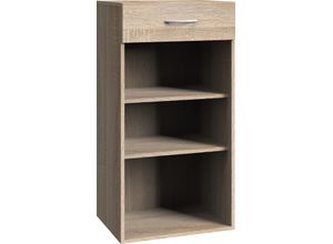 4038061009027 - Standregal WIMEX Multiraumkonzept das Schrank System für jedes Zuhause braun (eiche sägerau nachbildung) B30cm H98cm T40cm Spanplatte Regale planbar und erweiterbar mit vielen Schranktypen