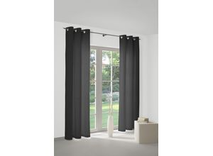 4004567092917 - Vorhang WIRTH NEUFAHRN Gr 1 schwarz B135cm H145cm Jacquard Polyacryl Polyester Gardinen
