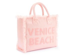 4067602904255 - Shopper Henkeltasche Kinder Gr B H T 35cm x 32cm x 14cm rosa Textil unifarben Taschen Handtasche Schultertasche große Tasche Tragetasche Strandtasche
