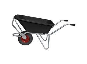 4250654702997 - Schubkarre mit verzinktem Untergestell Luftreifen 120 l schwarz kaiserkraft