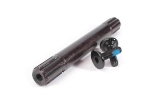 4260640290568 - KHE BMX Achse Fahrradachse 150 mm Länge 19 mm 8T Gewinde Fahrrad Achse mit Schraube