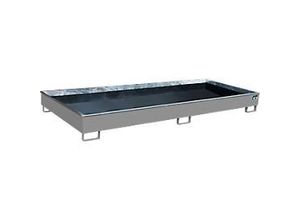 4052462058392 - Regalwanne RW 3300-2 PE mit PE-Einsatz B 3262 x T 1312 x H 267 mm bis 540 l Stahl lackiert mausgrau