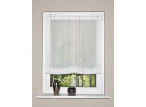 4056751408158 - Raffrollo HOME WOHNIDEEN MARLENE Gr 2 grau B80cm H130cm Obermaterial 100% Polyester Raffrollos Raffrollo Flexoschiene und Klettband