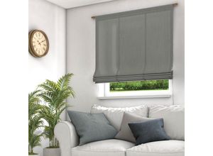 4006470485800 - Raffrollo NEUTEX FOR YOU Mara-ECO Gr 1 bunt (silberfarben grau) B60cm H140cm Jacquard Obermaterial 100% Polyester Raffrollos