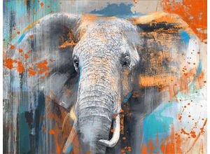 4050743077339 - Keilrahmenbild POPART ELEFANT (BHT 100x70x370 cm)