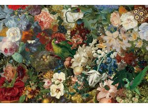 4050743076714 - Glasbild NOSTALGISCHE BLUMEN (BHT 150x100x40 cm) BHT 150x100x40 cm bunt Acrylglasbild