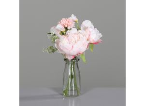 4099886026972 - Kunstblumen Blumen-Mix-Bouquet (H 32 cm) H 32 cm rosa