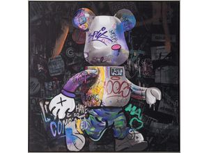 4050743085402 - Keilrahmenbild BUSY BEAR (BH 10250x10250 cm) BH 10250x10250 cm bunt