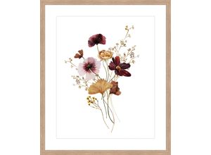 4250133653482 - Kunstdruck FLOWER BOUQUET (BH 51x61 cm) BH 51x61 cm grün Bild Gemälde Wandbild