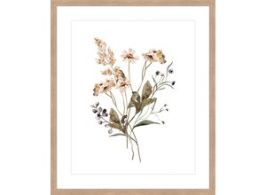 4250133653499 - Kunstdruck FLOWER BOUQUET (BH 51x61 cm) BH 51x61 cm grün Bild Gemälde Wandbild
