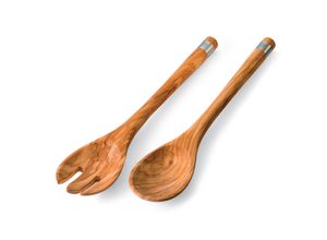 3700598604198 - Salatbesteck BERARD FRANCE 1892 Acero Kochbesteck-Sets braun (holzfarben) Salatbesteck Kochbesteck-Sets