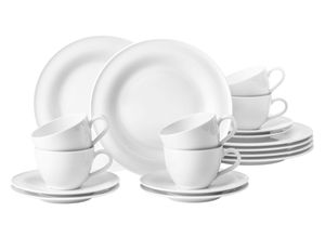 4052212090856 - Kaffeeservice SELTMANN WEIDEN Geschirr-Set Service Beat Geschirr-Sets Gr 18 tlg weiß Geschirr-Sets für 6 Personen Rillendekor 18 Teile 4052212090856 - Kaffeeservice SELTMANN WEIDEN Geschirr-Set Service Beat Geschirr-Sets Gr 18 tlg weiß Geschirr-Sets für 6 Personen Rillendekor 18 Teile