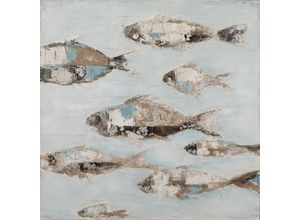 4050743068467 - Gemälde FISCHSCHWARM (LBH 100x100x380 cm)