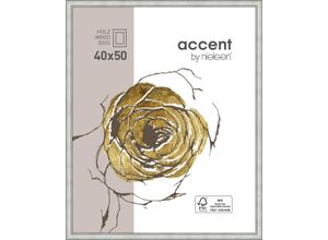 4012292764856 - Bilderrahmen silber ASCOT (LB 40x50 cm) LB 40x50 cm grau Fotorahmen