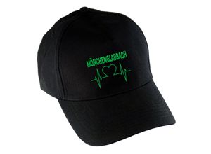 4068859174200 - multifanshop Baseballcap - Mönchengladbach - Herzschlag - Druck grün - Mütze