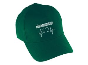 4068859174224 - multifanshop Baseballcap - Mönchengladbach - Herzschlag - Druck weiß - Mütze