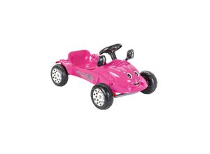 8693461348495 - Pilsan Kinderauto Tretauto Herby 07302 Hupe am Lenkrad Pedale ab 3 Jahre rosa