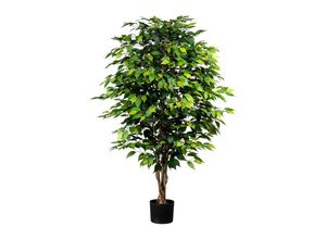 4064118246169 - P & B Kunstpflanze  Braun Grün Schwarz  Kunststoff Naturmaterialien  150 cm  inkl Topf mit Naturstamm  Dekoration Blumen & Zubehör