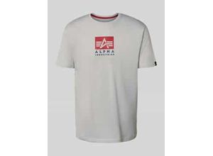 4059146782253 - T-Shirt mit Label-Print und Rundhalsausschnitt