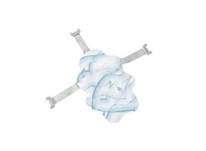 3800171216746 - Kikkaboo Baby Badekissen Nubo Wannenauflage Badehilfe Kunststoff-Clips ab Geburt bunt hellblau