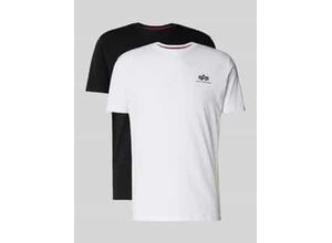 4059146867660 - T-Shirt mit kleinem Logo Alpha Industries Basic (x2) 4059146867660 - T-Shirt mit kleinem Logo Alpha Industries Basic (x2)
