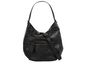 4260543055974 - Shopper FORTY Damen Gr B H T 35cm x 30cm x 14cm onesize schwarz Leder leicht glänzend unifarben Taschen echt Leder Made in Italy