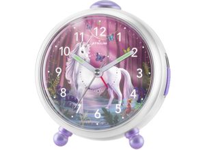 4037921006800 - Quarzwecker ATRIUM A932-0 lila (weiß lila) Wecker Kinder KinderweckerGeschenkideeMädchenKinderzimmerSchulanfangGeburtstag
