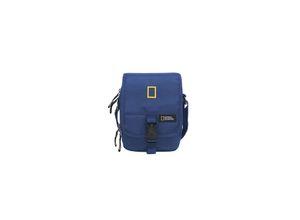 4006268662727 - Schultertasche NATIONAL GEOGRAPHIC Recovery Damen Gr B H T 10cm x 23cm x 17cm blau Nylon unifarben Taschen mit verstecktem Reißverschlussfach