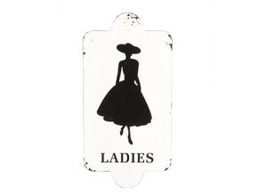 4050223953443 - Metallbild Metallbild - Ladies 28x14cm Bilder Gr B H T 14 cm x 28 cm x 1 cm 1 St schwarz-weiß (schwarz und weiß) Metallbilder Bilder