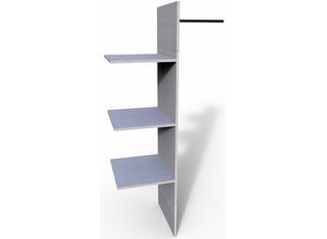 4038061008334 - Inneneinteilung WIMEX grau (leinen grau) B77cm H152cm T44cm Schrankinneneinteiler Inneneinteilung Kleiderschrank-Zubehör