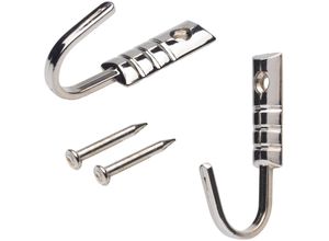 4016318313776 - Zierhaken LIEDECO grau (nickelfarben) Metall Haken für Vorhänge 4016318313776 - Zierhaken LIEDECO grau (nickelfarben) Metall Haken für Vorhänge