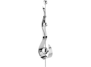 4012622262632 - Dekoobjekt LOCKER Gartenstecker Dekofiguren Gr Ø silberfarben Deko-Objekte Dekofiguren aus Edelstahl 136 cm