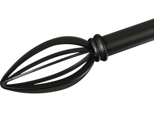 4016318195815 - Gardinenstangen-Endstück Cast Gr 1 grau (anthrazit) H5cm L102cm Ø2cm Gardinenstangenendstücke für Gardinenstangen Ø 20 mm