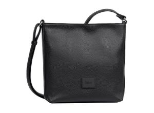 4255619922328 - Umhängetasche GABOR Elfie Damen Gr B H T 245cm x 235cm x 6cm schwarz Polyurethan clean gepflegt unifarben Taschen aus fein genarbtem glattem Kunstleder und mit einem Logo Rubber Patch