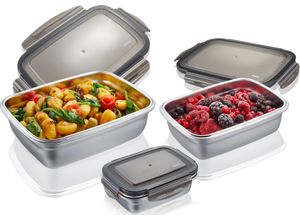 4006664895224 - Frischhaltedose GEFU PREPPO Lebensmittelaufbewahrungsbehälter silberfarben (silberfarben schwarz) Frischhaltedosen Lebensmittelaufbewahrungsbehälter Füllvolumen 04l 1l 18l 4006664895224 - Frischhaltedose GEFU PREPPO Lebensmittelaufbewahrungsbehälter silberfarben (silberfarben schwarz) Frischhaltedosen Lebensmittelaufbewahrungsbehälter Füllvolumen 04l 1l 18l