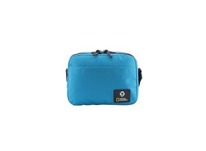 4897108107610 - Schultertasche NATIONAL GEOGRAPHIC OCEAN Damen Gr B H T 10cm x 21cm x 28cm blau (petrol) Kunstfaser unifarben Taschen aus recycelten PET-Flaschen