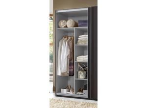 4038061007665 - Inneneinteilung WIMEX grau B87cm H147cm T50cm Kunststoff Metall Schrankinneneinteiler Inneneinteilung Kleiderschrank-Zubehör