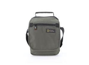 4897108100826 - Schultertasche NATIONAL GEOGRAPHIC Mutation Damen Gr B H T 115cm x 24cm x 19cm grün (khaki) Kunstfaser unifarben Taschen aus recyceltem Polyester