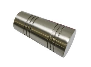 5050685111701 - Gardinenstangen-Endstück Apollo Gardinenstangenendstücke Gr 2 St silberfarben (edelstahlfarben) Gardinenstangen-Endstücke Serie Einzelprogramm Chicago Ø 20 mm