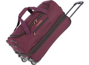 4027002084384 - Reisetasche TRAVELITE BASICS verschiedene Größen und Farben Gr B H T 55cm x 32cm x 29cm rot (bordeaux) Polyester Taschen Duffle Bag Reisegepäck Sporttasche Reisebag mit Trolleyfunktion