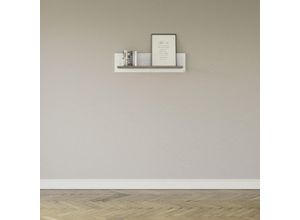 8581741243892 - Wandregal York braun (pino aurelio mit eiche nelson) B100cm H27cm T20cm MDF SET ONE BY MUSTERRING Regale in drei Größen und Farben Beleuchtung optional 1 Ablageboden