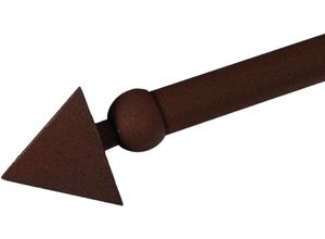 4016318201783 - Gardinenstangen-Endstück Spear Gr 1 braun (rostbraun) H53cm L74cm Ø2cm Gardinenstangenendstücke für Gardinenstangen Ø 20 mm